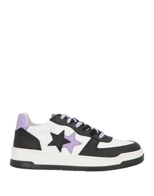 2STAR Leather Low-top Sneakers With Logo Detail