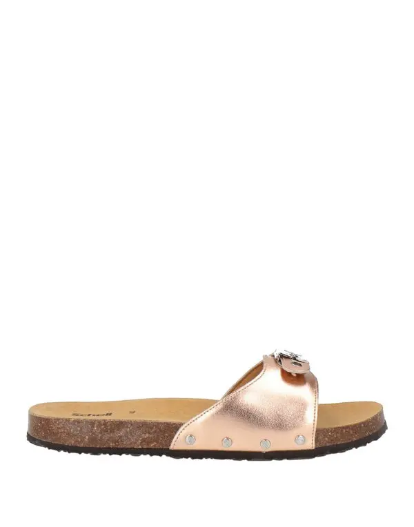 DR. SCHOLL'S SHOES Sandals Size Leather - Rose Gold