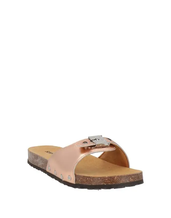 DR. SCHOLL'S SHOES Sandals Size Leather - Rose Gold