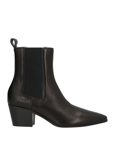 COPENHAGEN  Leather Ankle Boots - Black