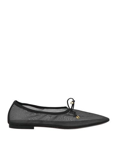 ODISSI Ballet Flats Size Leather, Textile Fibers - Black