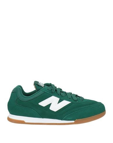 NEW BALANCE Dark Suede And Textile Low Top Sneakers - Green
