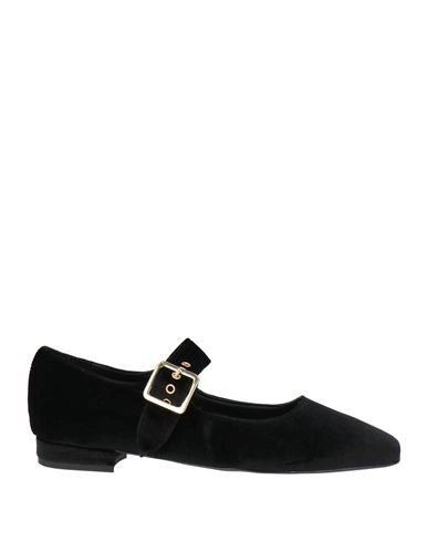 CARLA G. Ballet Flats Size Textile Fibers - Black