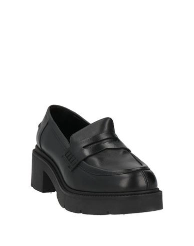 CARLA G. Leather Loafers With Block Heel