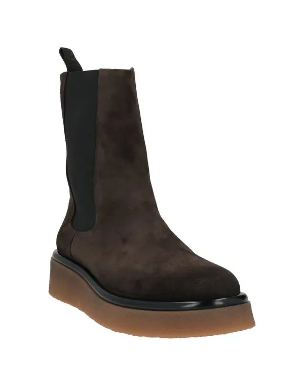 HALMANERA Dark Leather Ankle Boots