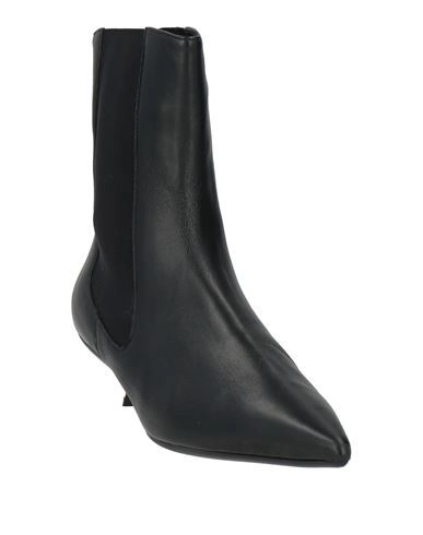 CARLA G. Leather Pointed Toe Spool Heel Chelsea Boots