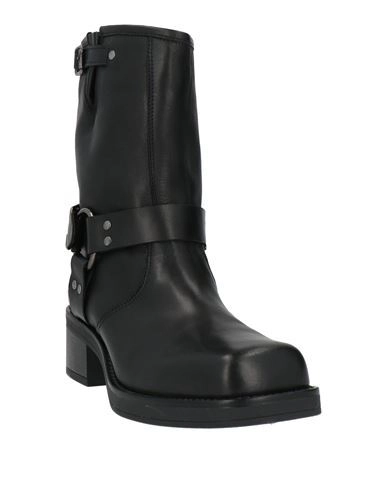 CARLA G. Calfskin Ankle Boots With Buckle Detailing
