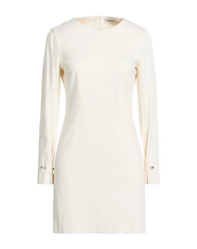 DONDUP Mini Dress Size Viscose, Polyamide, Elastane - Off White