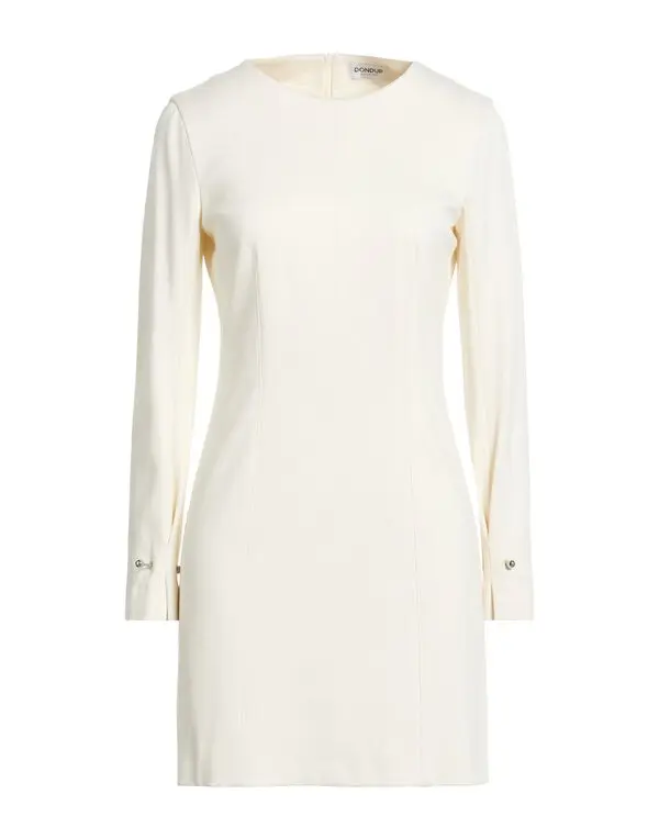 DONDUP Mini Dress Size Viscose, Polyamide, Elastane - Off White
