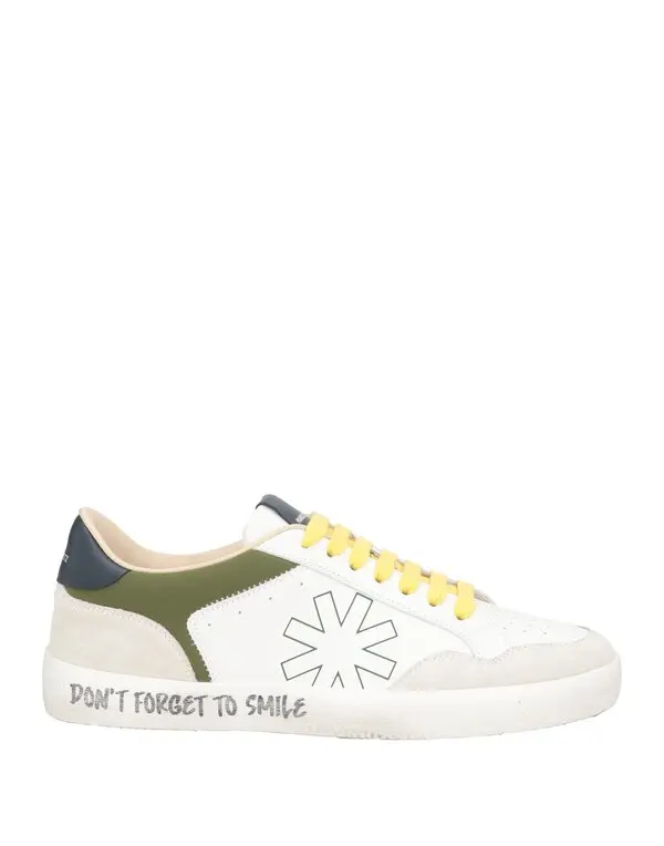 MANUEL RITZ Leather And Textile Fiber Low-top Sneakers