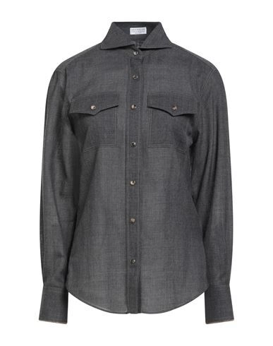 Brunello Cucinelli Virgin Wool Shirt - Charcoal
