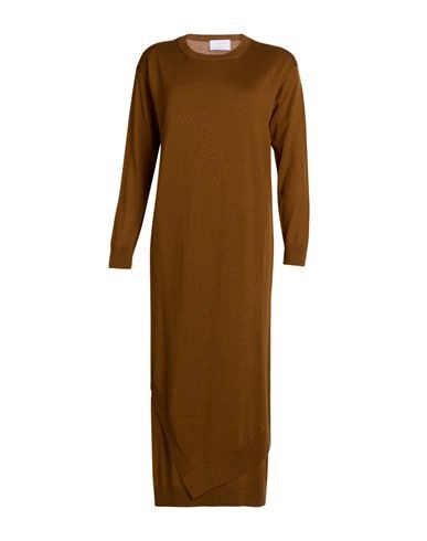 DANIELE FIESOLI Merino Wool Midi Dress - Brown