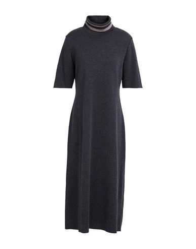 PUROTATTO Merino Wool Midi Dress - Charcoal