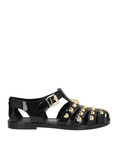Moschino Sandals Size Rubber - Black