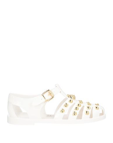 Moschino Sandals Size Rubber - White