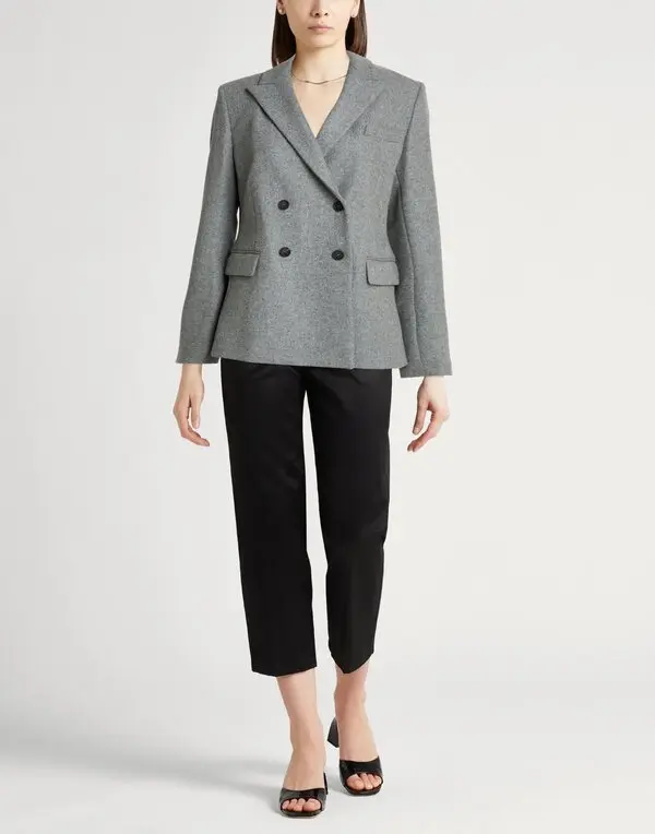 Fabiana Filippi Double-breasted Blazer In Virgin Wool Blend