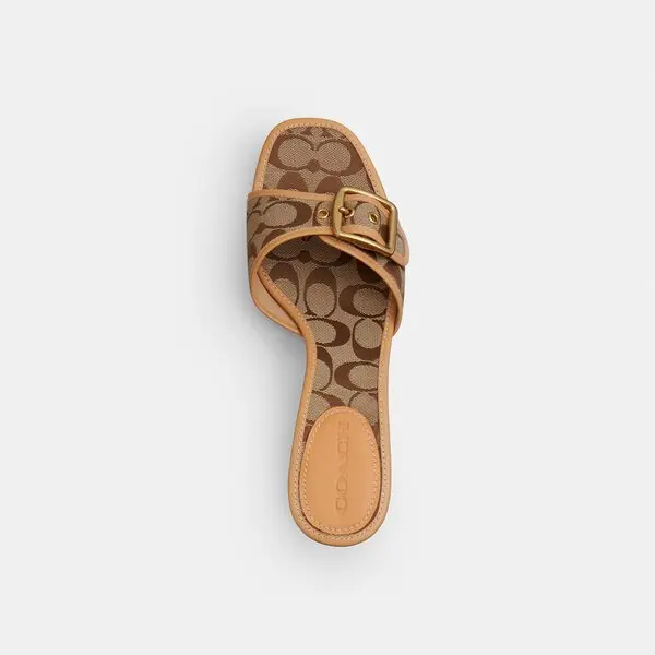 COACH Margot Sandal In Signature Jacquard