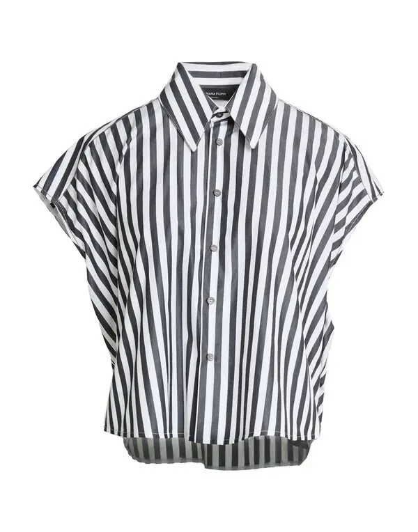 Fabiana Filippi Striped Virgin Wool Blend Shirt