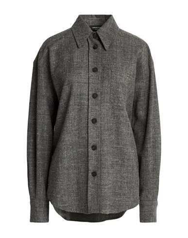 Fabiana Filippi Shirt Size Virgin Wool, Linen, Polyamide, Cotton, Brass - Grey