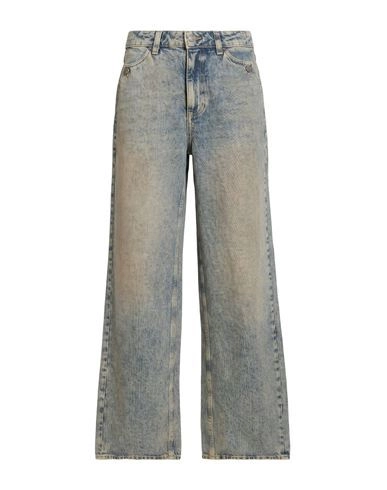 Guess High Waisted Tapered Jeans With Faded Medium Wash Denim