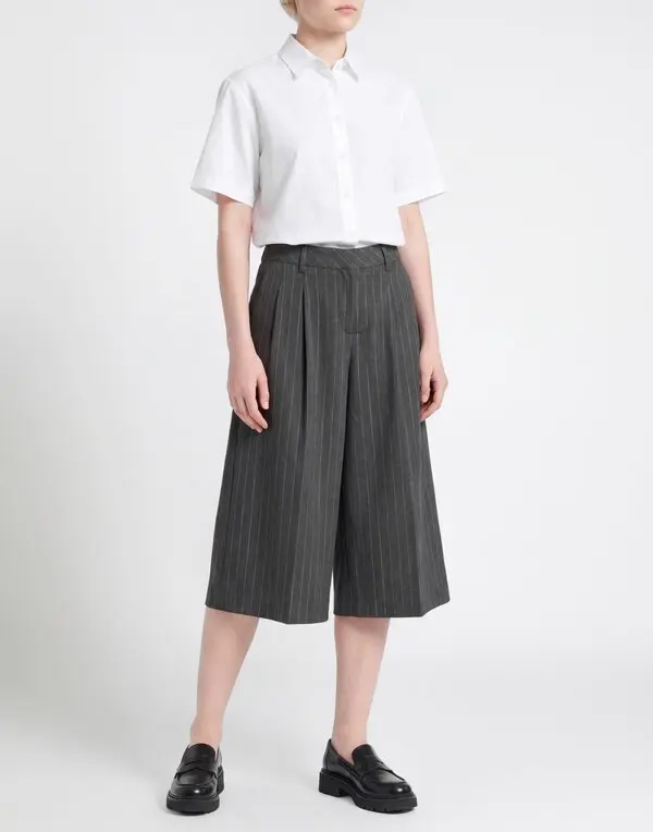 Liu Jo Pinstriped Metallic Polyester Blend Culottes