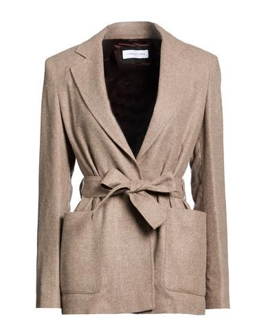 CARACTÈRE Coat Light Brown Size Viscose, Wool