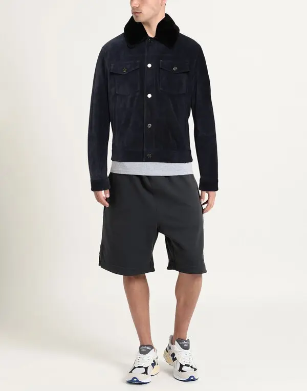JACOB COHЁN Midnight Calfskin And Lambskin Jacket