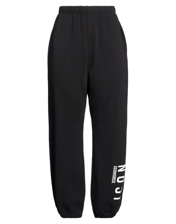 Dsquared2 Cotton Fleece Track Pants With Print