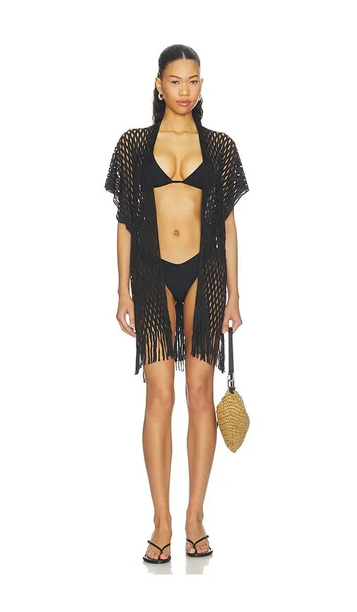 Luli Fama Caught Up Short Caftan