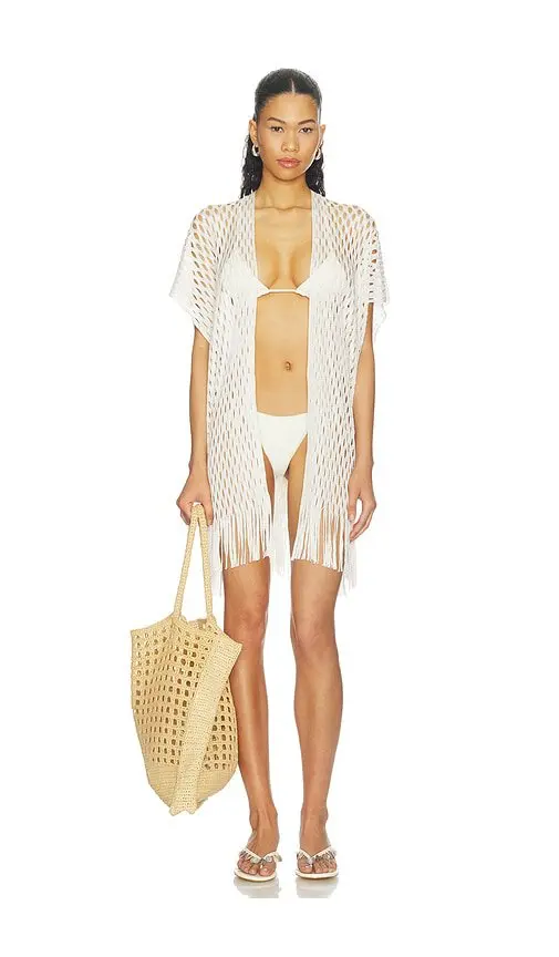 Luli Fama Caught Up Short Caftan