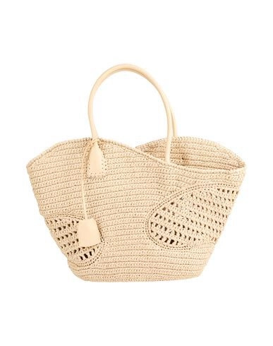 FERRAGAMO Handbag Pastel Natural Raffia - Yellow