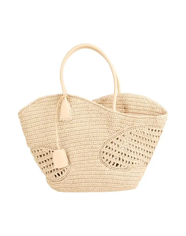 FERRAGAMO Handbag Pastel Natural Raffia
