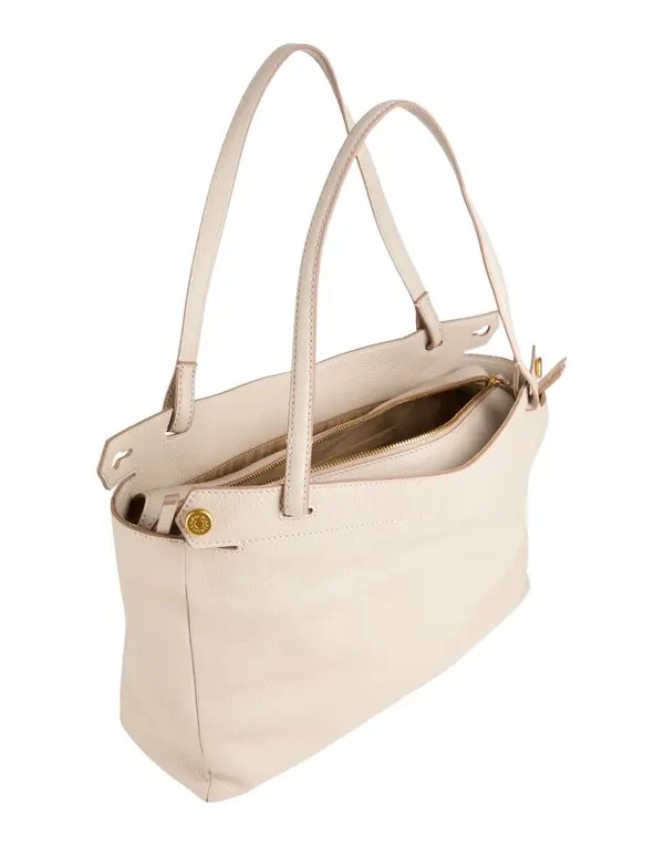 GIANNI CHIARINI Pebbled Leather Tote - Grey