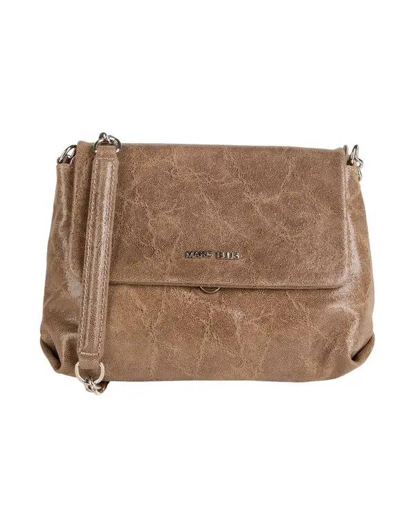 MARC ELLIS Textured Leather Flap Crossbody Bag