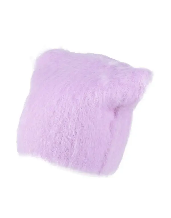 By Far Baby Alpaca Wool And Recycled Polyamide Beanie - Purple