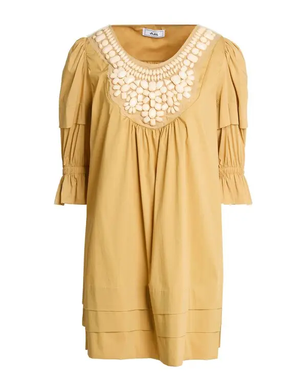 JIJIL Mini Dress Mustard Size Cotton, Polyamide, Elastane