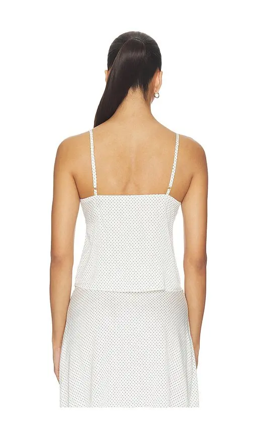 Frankies Bikinis Laura Silk Blouse In White