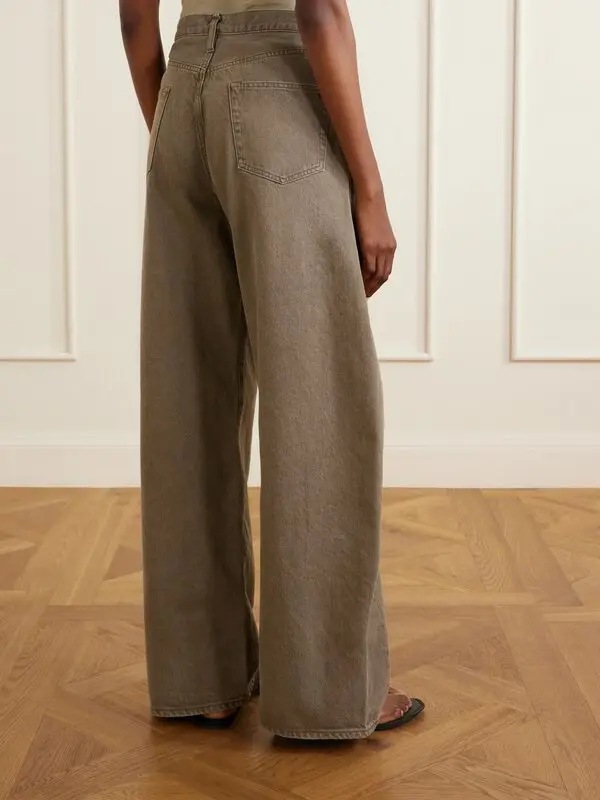 SSSTEIN Deformation High-rise Wide-leg Jeans