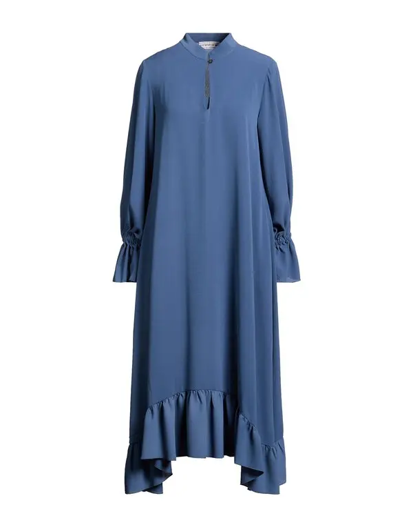 SHIRTAPORTER Midi Dress - Slate Blue