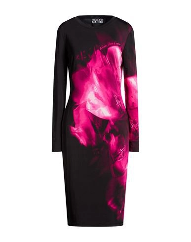 Versace Midi Dress In Viscose Blend - Pink