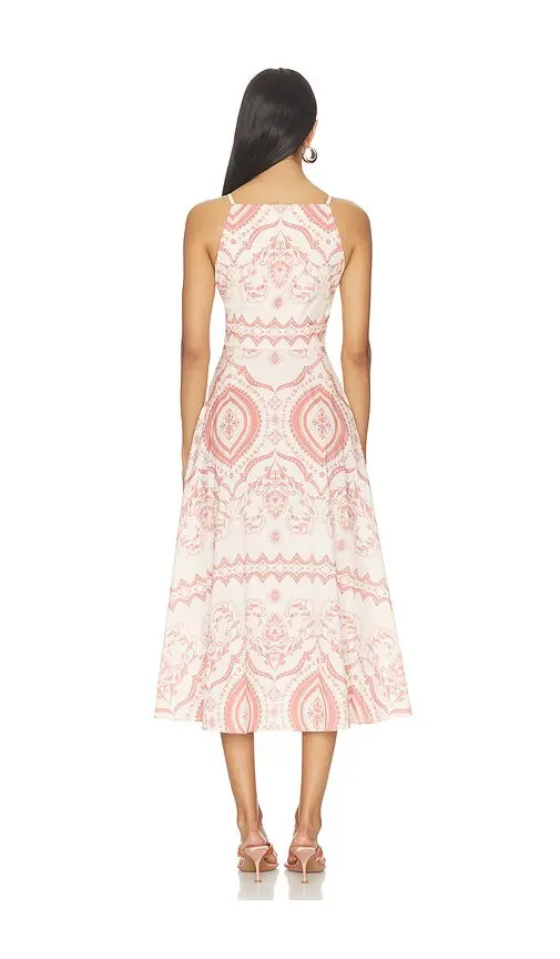 Misa Amity Midi Dress In Pink
