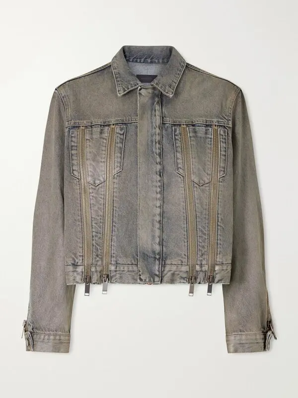 HAIKURE Medea Ziggy Zip-detailed Denim Jacket - Blue