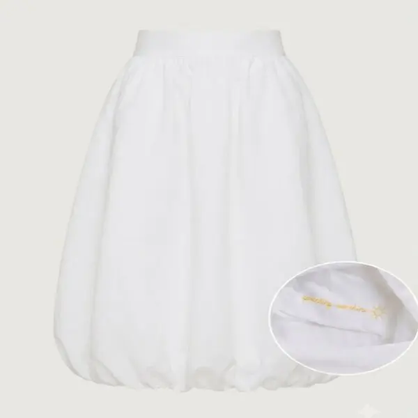 HOUSE OF KIND The Spreading Sunshine Skirt- Balloon Skirt - White