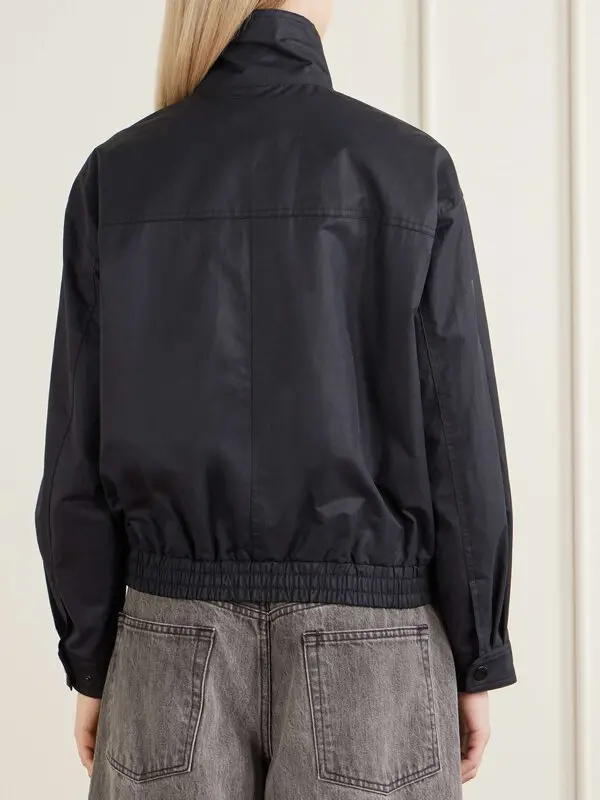 NILI LOTAN Klaire Cotton-blend Shell Jacket