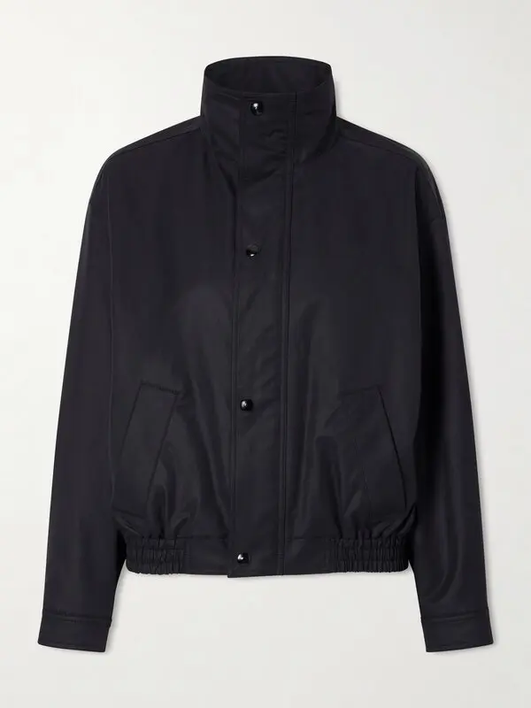 NILI LOTAN Klaire Cotton-blend Shell Jacket