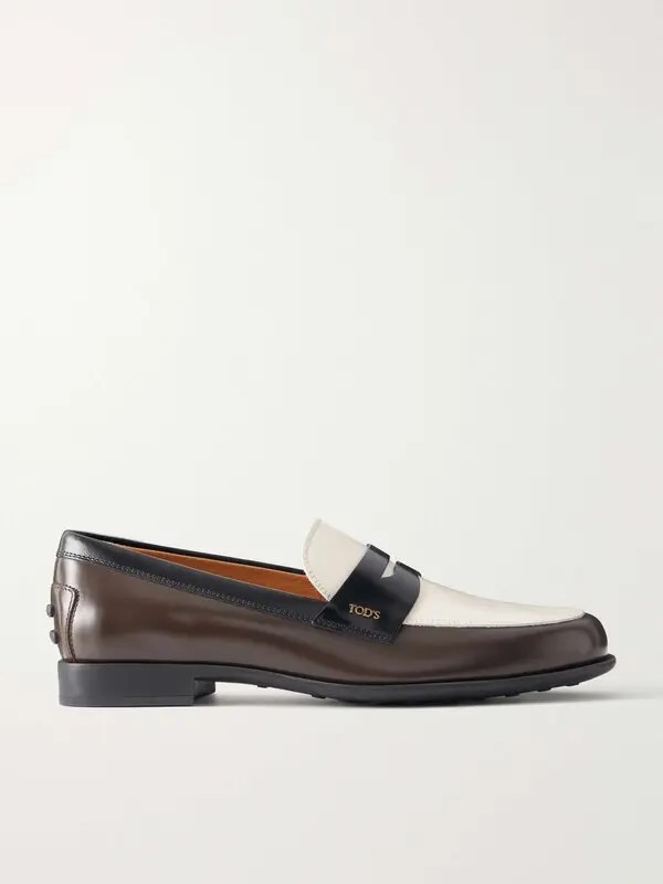 TOD'S Logo-embossed Leather Loafers