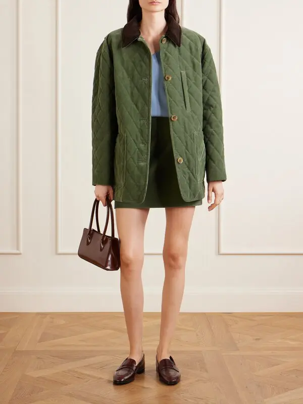 BLAZÉ MILANO Cotton-corduroy Matelassé Jacket