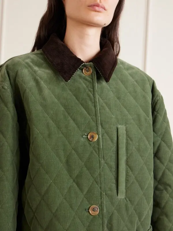 BLAZÉ MILANO Cotton-corduroy Matelassé Jacket