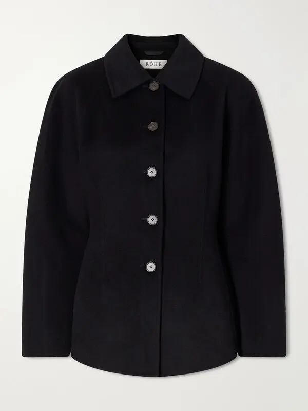 RÓHE Wool And Cashmere-blend Jacket - Black