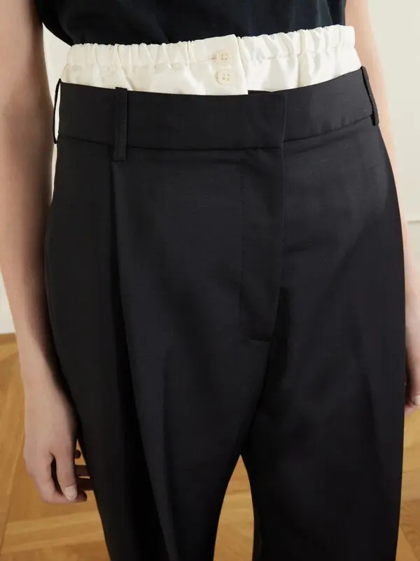 RÓHE Wool And Mohair-blend Wide-leg Pants